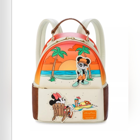 Loungefly | Bags | Disney Parks Loungefly Mickey Minnie Summer Beach ...